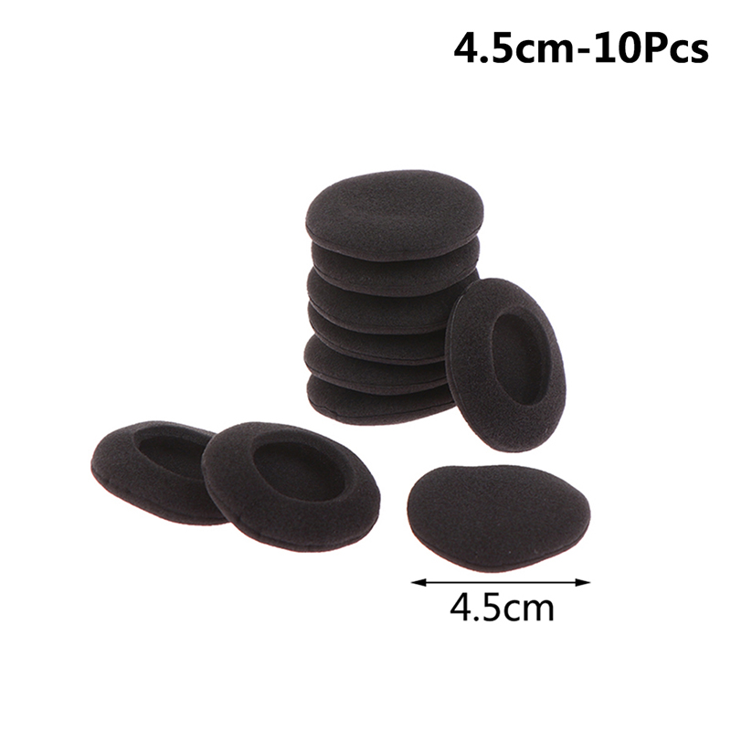 10Pcs Thick Foam Earpads Cushions Ear Pads 3.5/4.5/5.5/6cm for Earhook ...