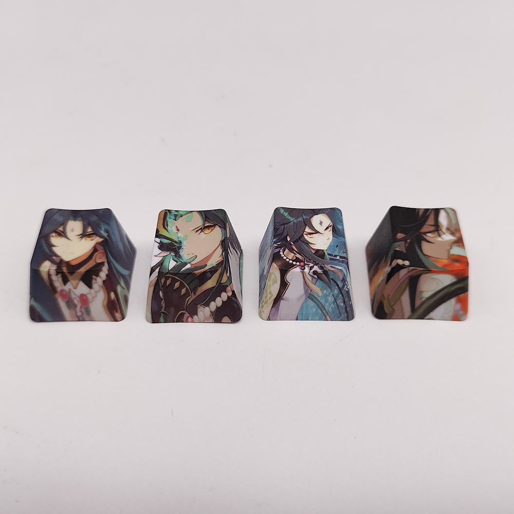 4Keys/Set R4 Keycap Hot Sublimate Key Cap PBT Anime Cartoon Cute Custom ...