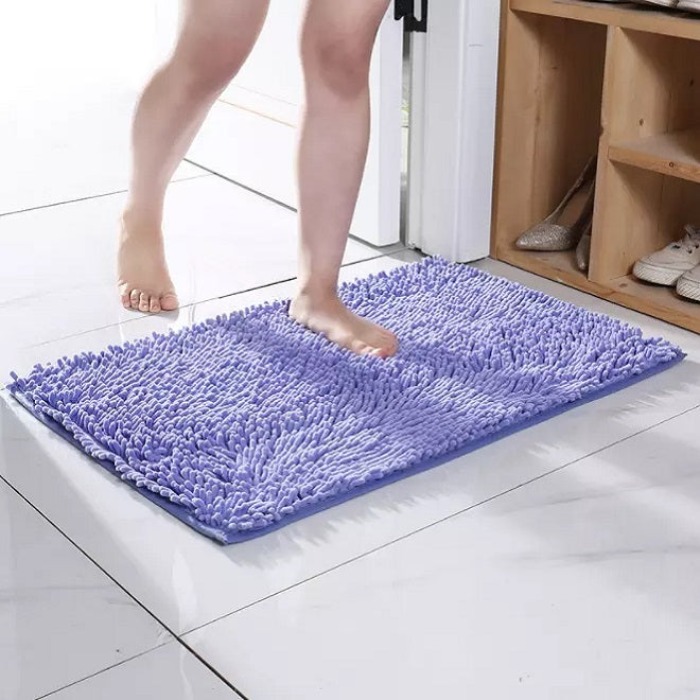 Apricot Imported Microfiber Washroom Door Mats, Absorbable Bath Mat ...