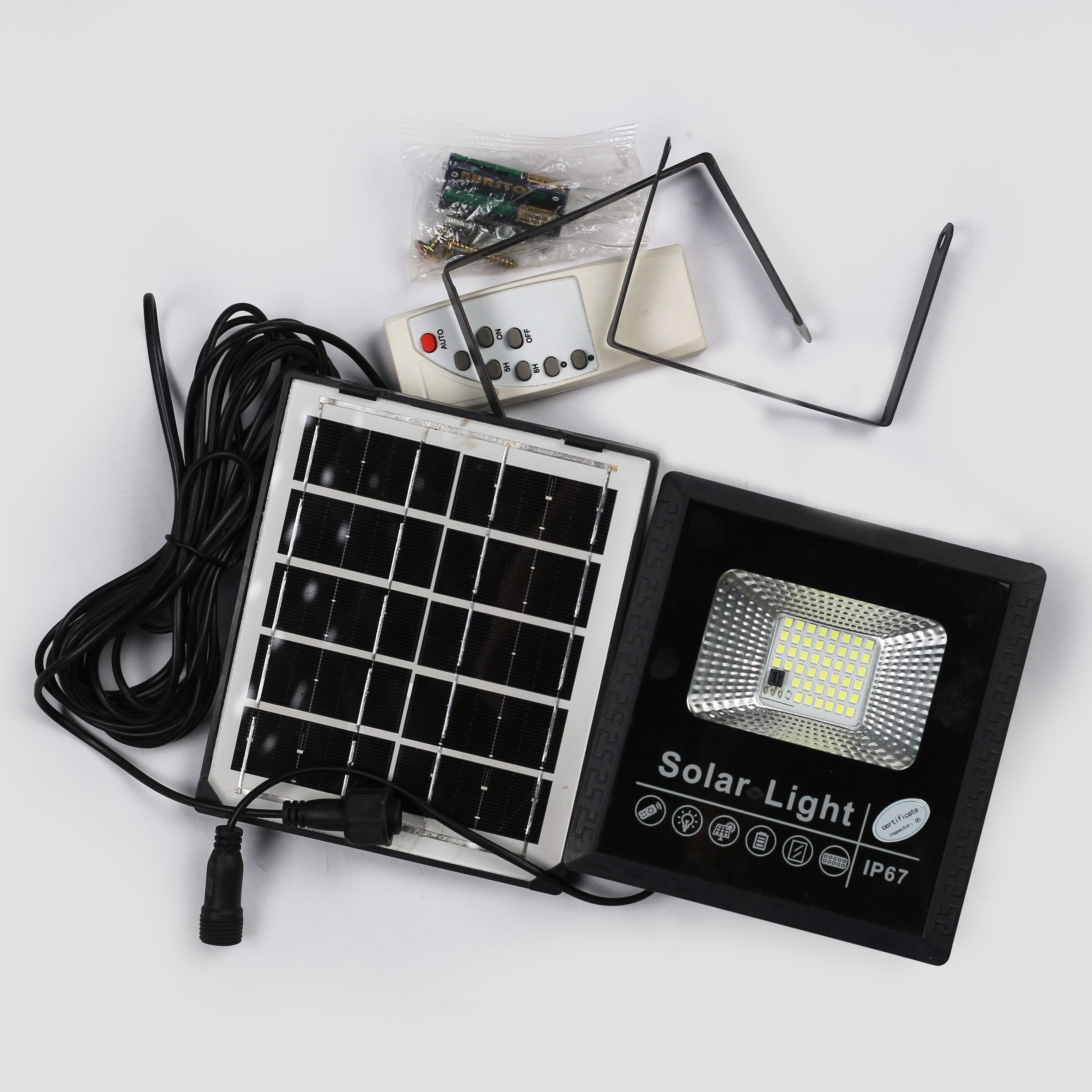 Solar Flood Light For Outdoor Led 10w Ip67 Remote Control Waterproof For Garden Security Light ...