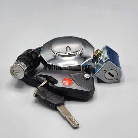 3pcs switch kit with Computerised keys for honda cd70 bikes | Daraz.pk