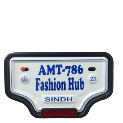 Custamzied Number plate Bike Car Motorcycle parts with name sindh ...