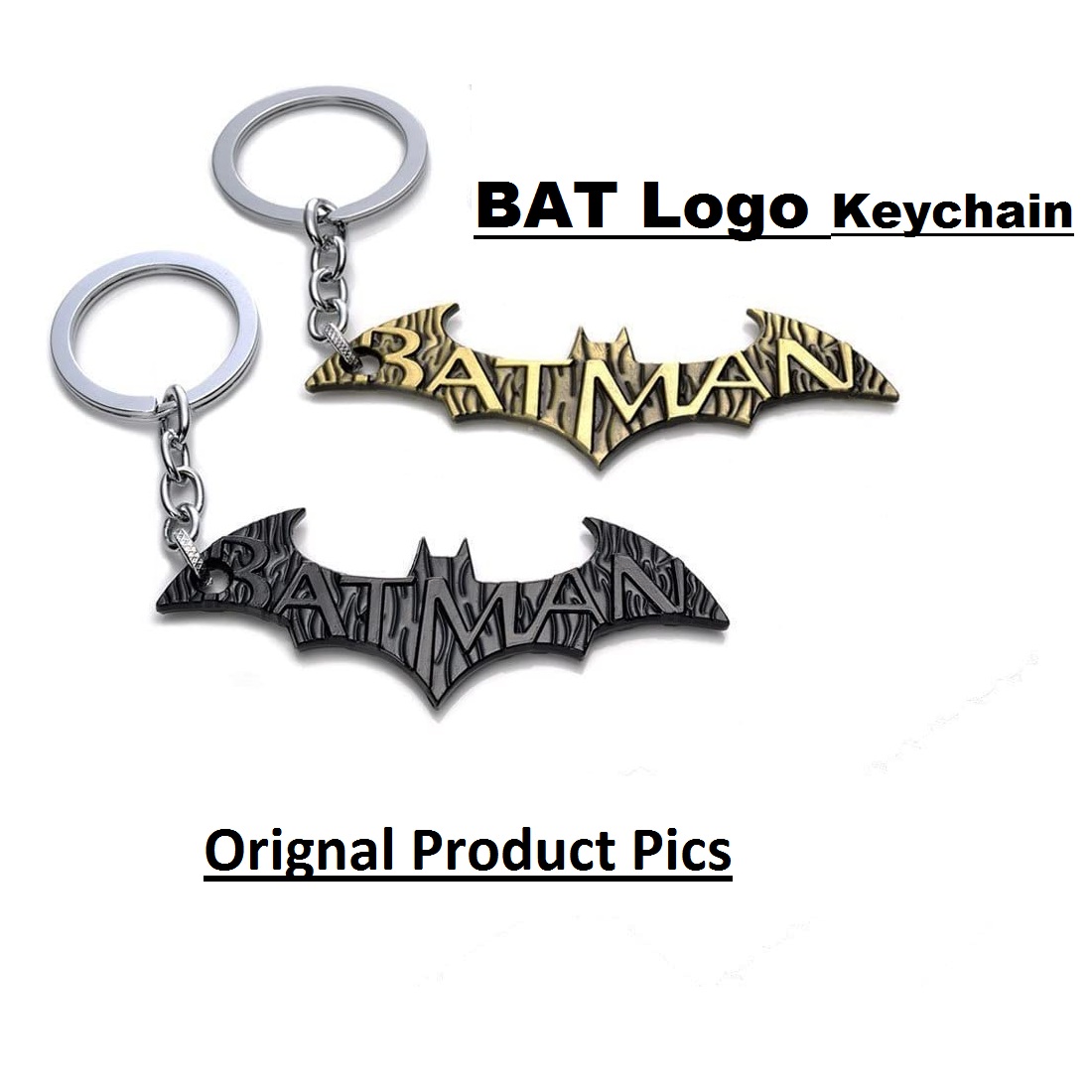 DC Universe Batman Logo Metal Keychain - Bat logo Car Key chain | Daraz.pk