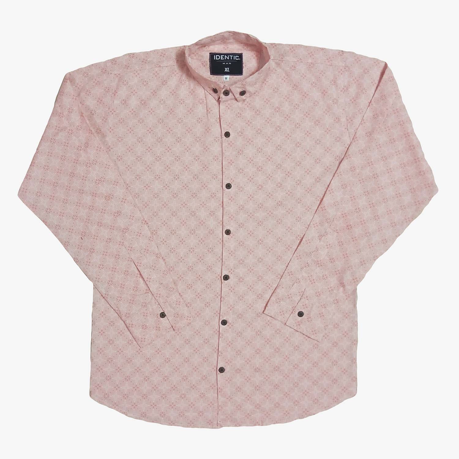 Sequence Pattern Casual Shirt for Men in Cotton Stuff in Pink Colour ...