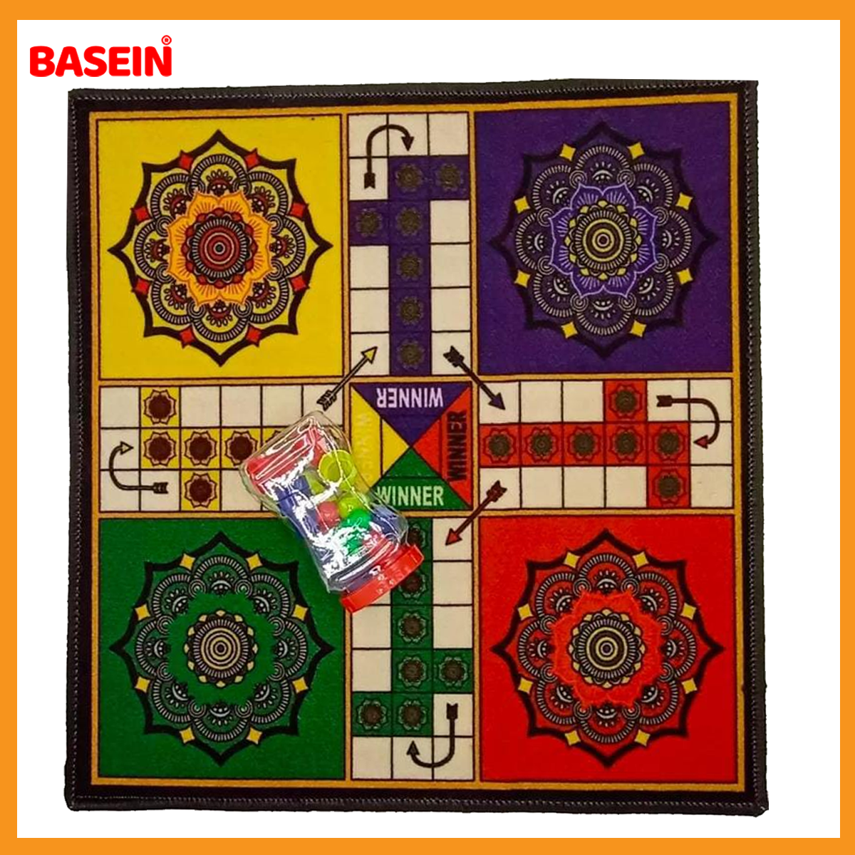 Ludo Game Board Matt Foldable and Washable Worldwide Jumbo Ludo Game ...