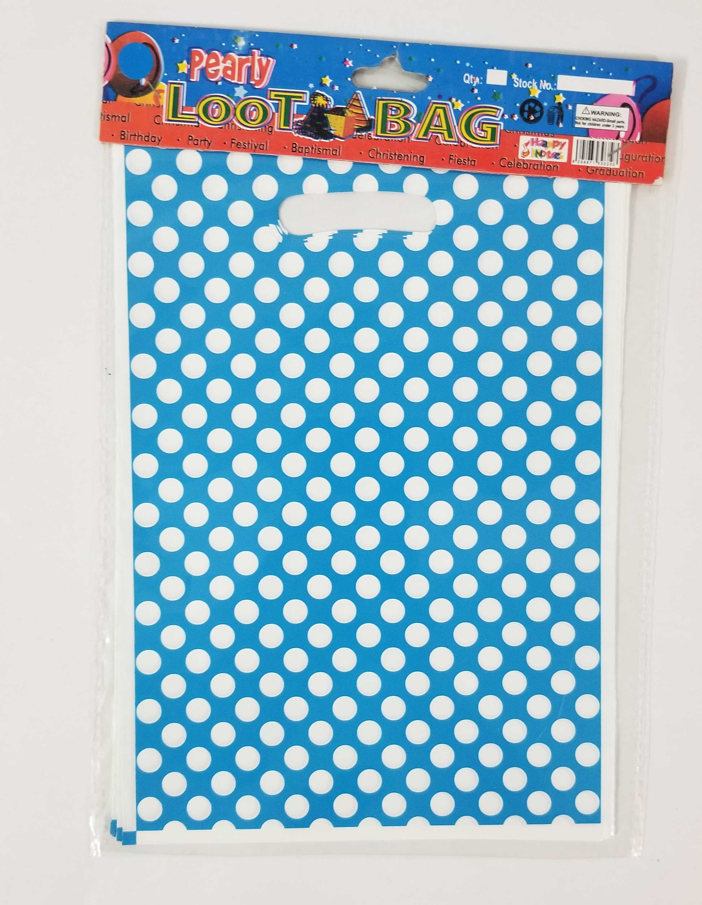 BLUE POLKA DOT THEME GOODY BAGS PACK OF 10 PARTY FAVORS BAGS | Daraz.pk