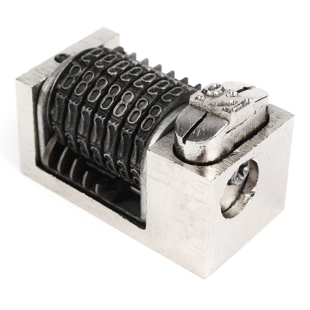 Numbering Machine 7 Digit Backward Flat Press Lead Printing Letterpress ...