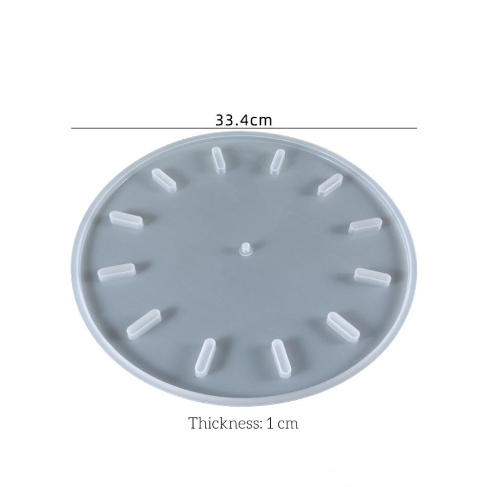With Pointer Epoxy Resin Clock Mold Handcraft Large Drip Silicone Wall ...