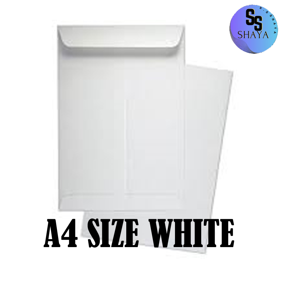 White Brown Envelope CV Salary 9x4 50 pis pkt - White Brown Envelope A4 ...