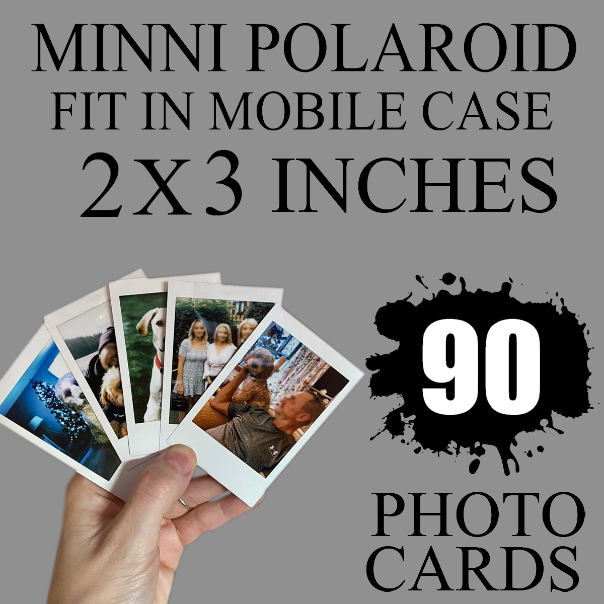 Customize Minni Polaroid Photo Print Home Party Decoration SIZE 2x3 ...