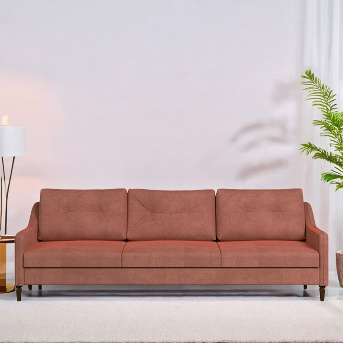 INTERWOOD Sofa Kent 3 Seater in Dusty Pink Colour - Secure delivery + Installation (Karachi ...
