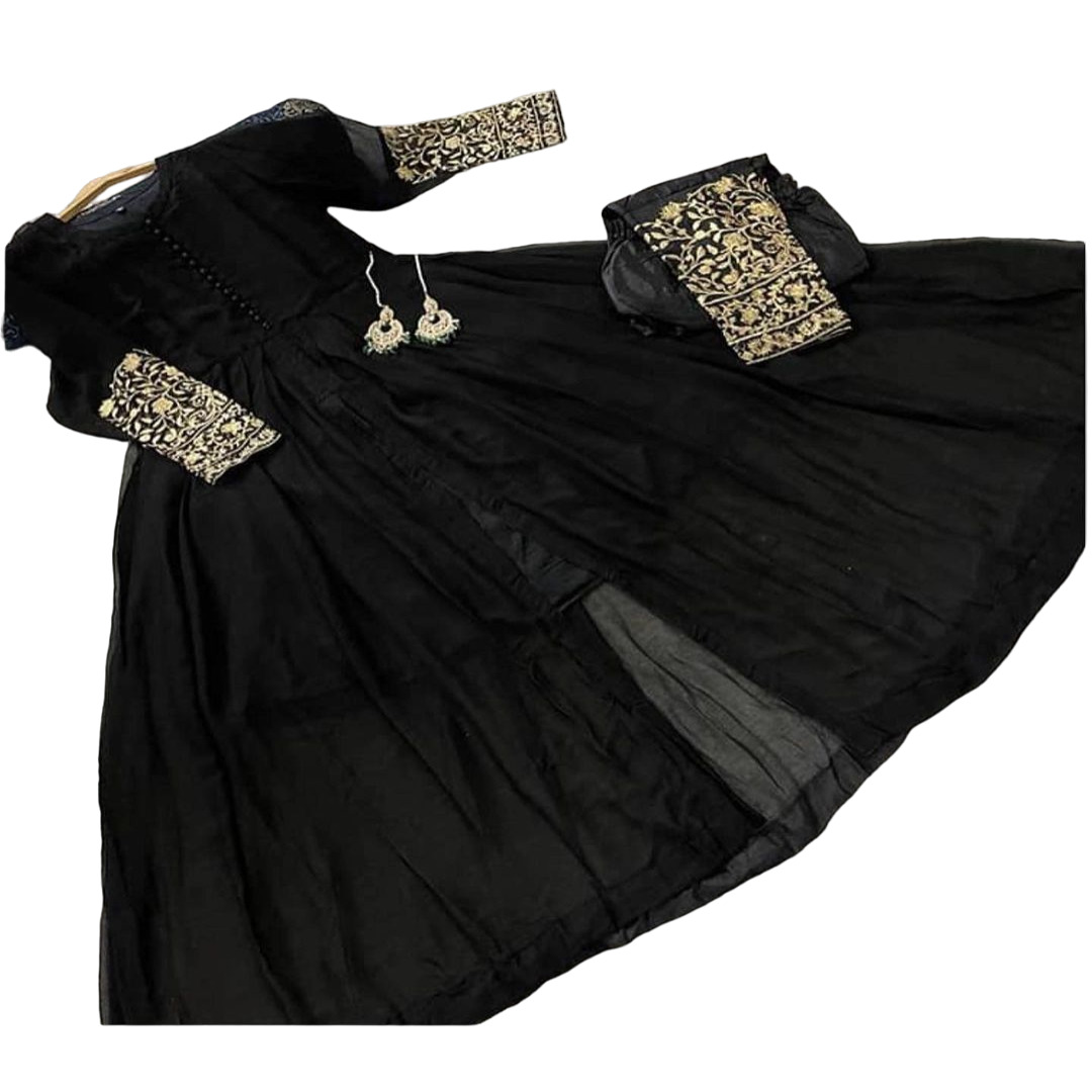 New Designer Embrodered Maxi Suit (2 PCs) Kurta with Trouser for Women ...