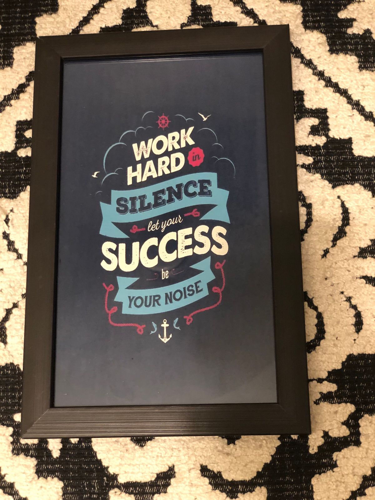6x10 inches size motivational poster with black border frame | Daraz.pk