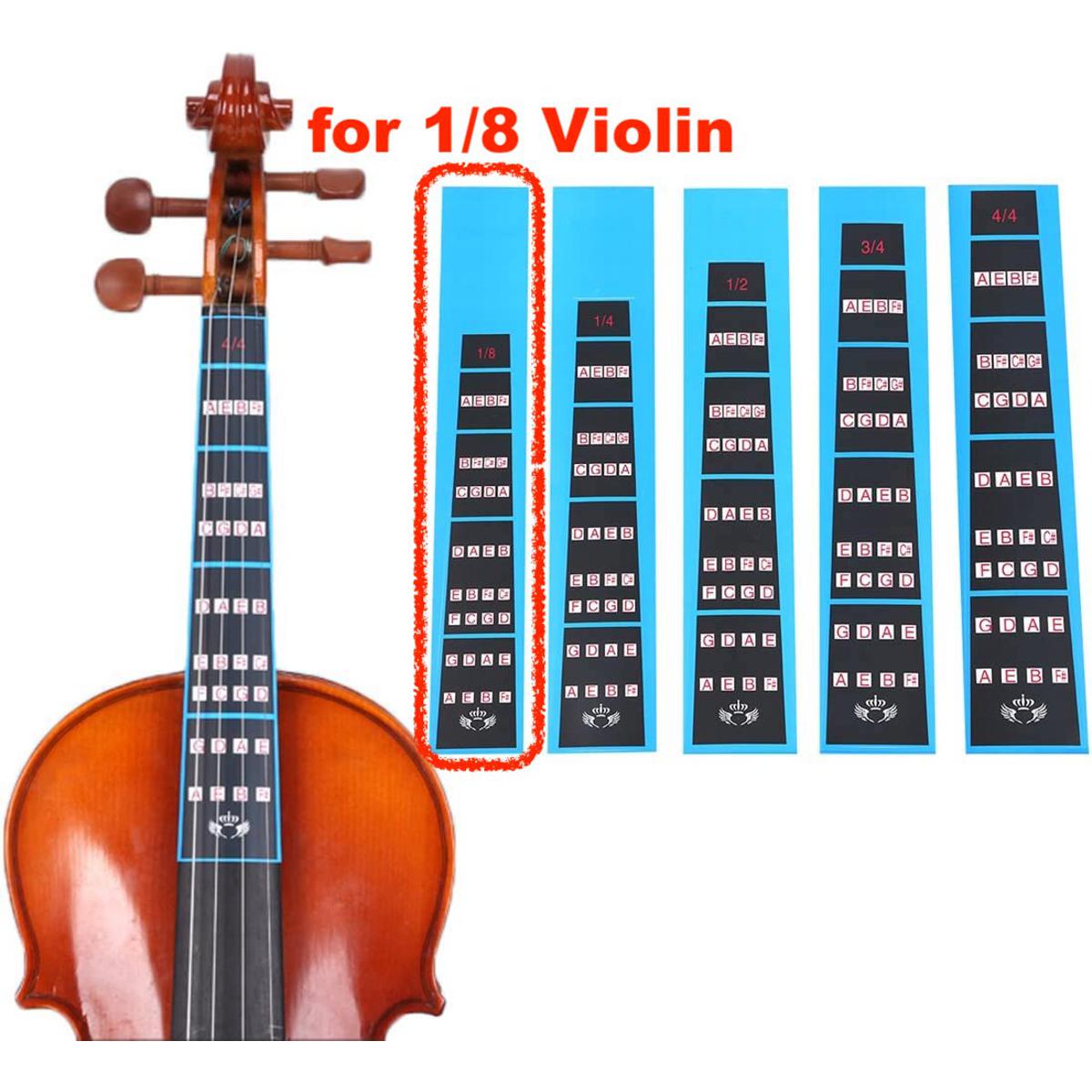 Violin Finger Guide Fingerboard Sticker Fretboard Marker Label Finger ...