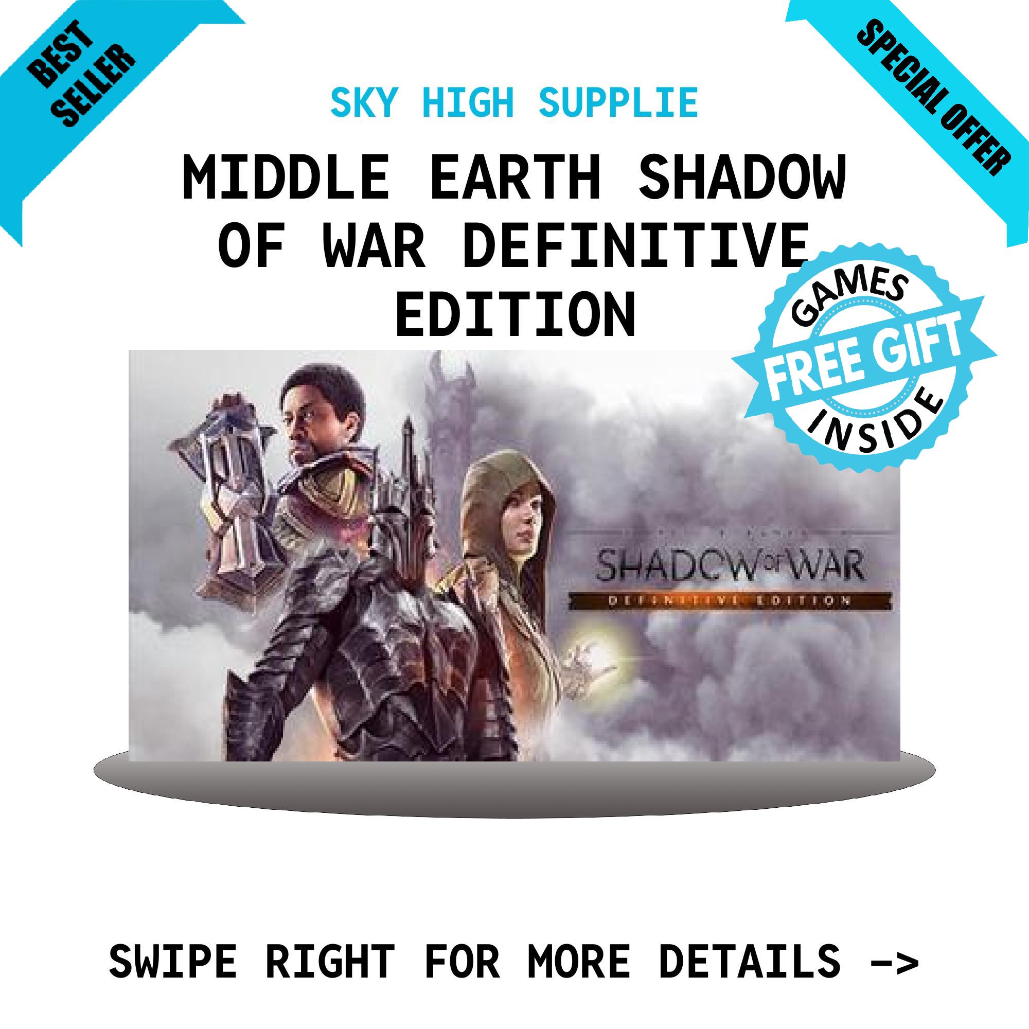 MIDDLE EARTH SHADOW OF WAR DEFINITIVE EDITION Game for PC - with ...