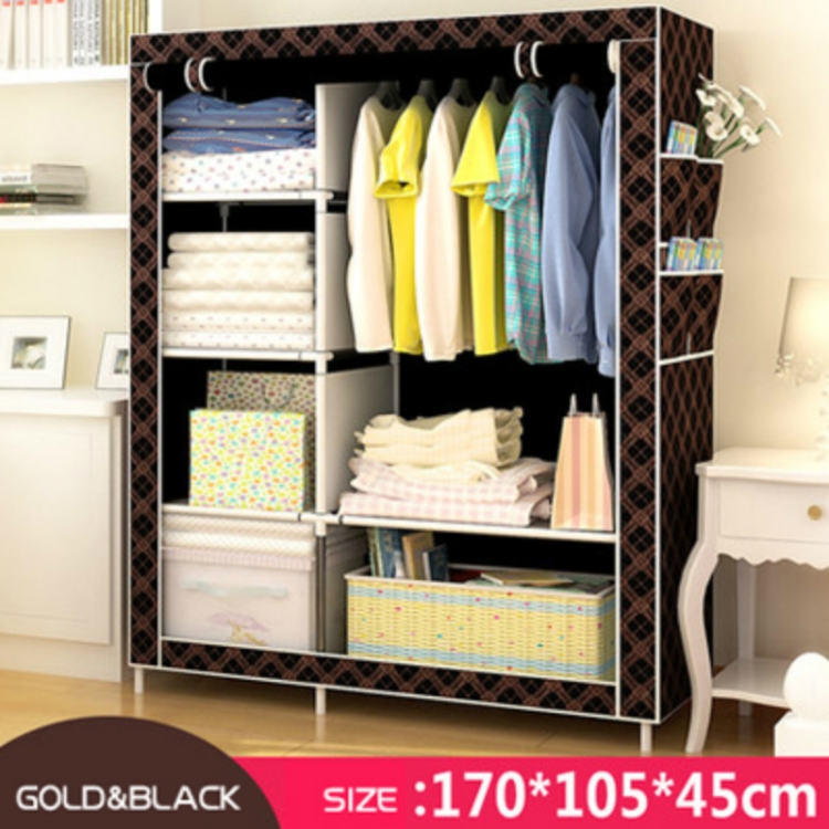 Fold able Wardrobe for Clothes, Storage Rack, Clothes Fabric Cloth ...