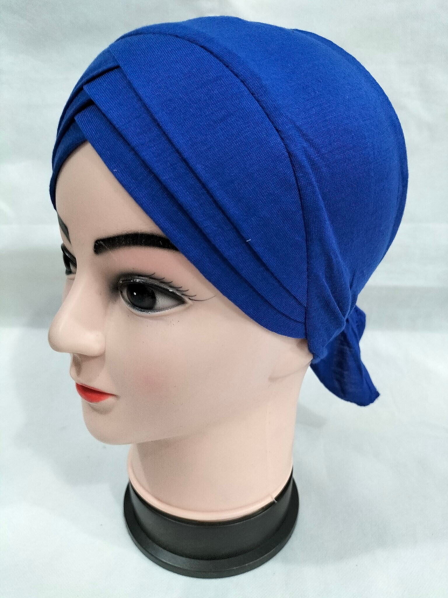 Black 3d Layer Cap Best Fabric Hijab Cap | Daraz.pk