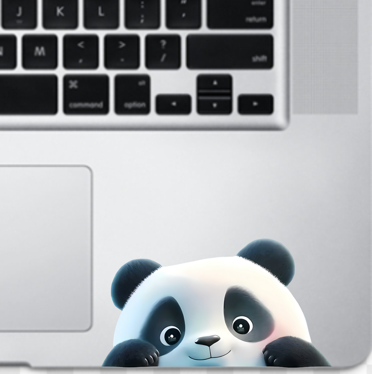 Cute Cartoon Peeking Panda Sticker, Peel and Stick, HD Print and ...
