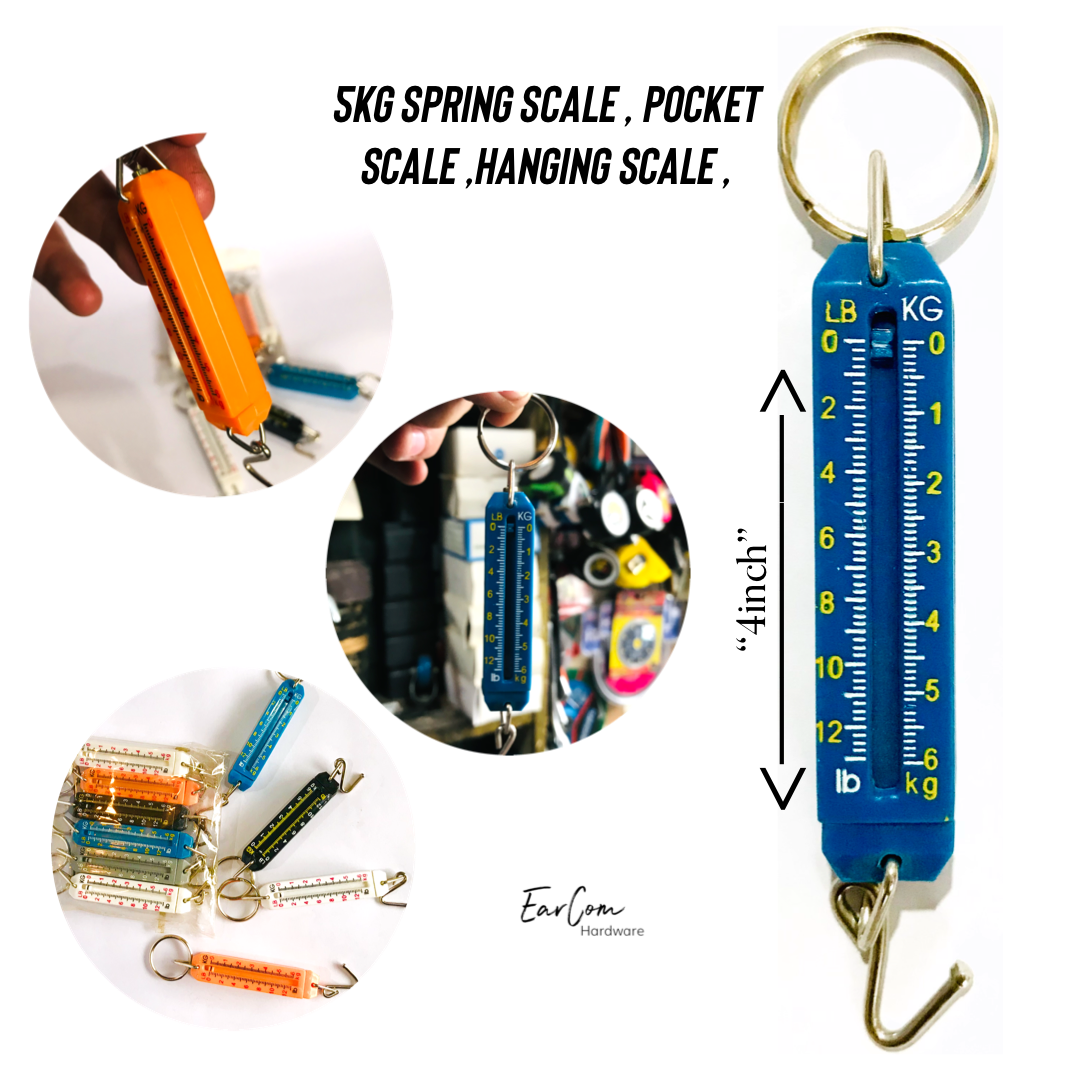 Portable Mini Weight Scale (Spring System) No need of Battery (5 Kg ...