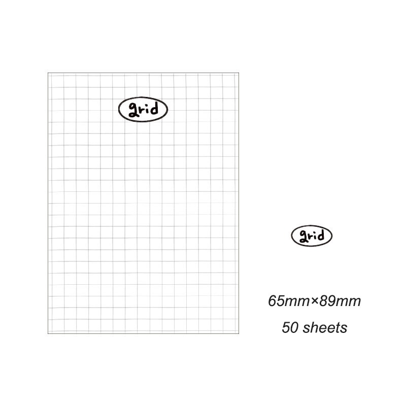 50pcs Simple Line Series Korean Ins Note Paper Creative Cute Plan Punch ...