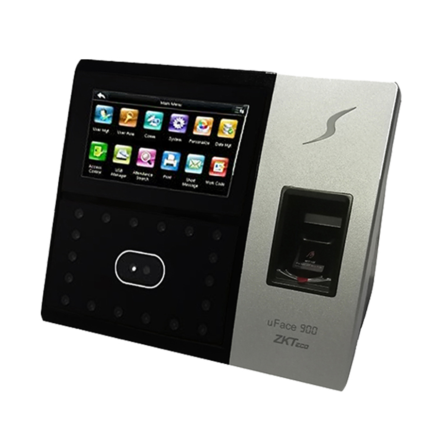 ZKTeco uFace-900 Retina & Biometric Time Attendance Machine, Face Scan, Thumb Impression, Touch ...