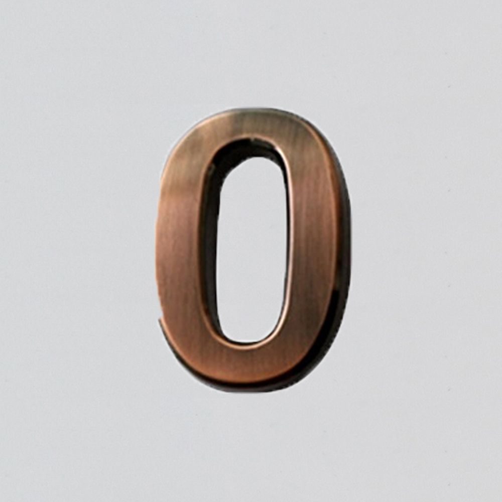 1 PC 0-9 Bronze ABS Plastic Self-adhesive Address Sign Digits Sticker ...