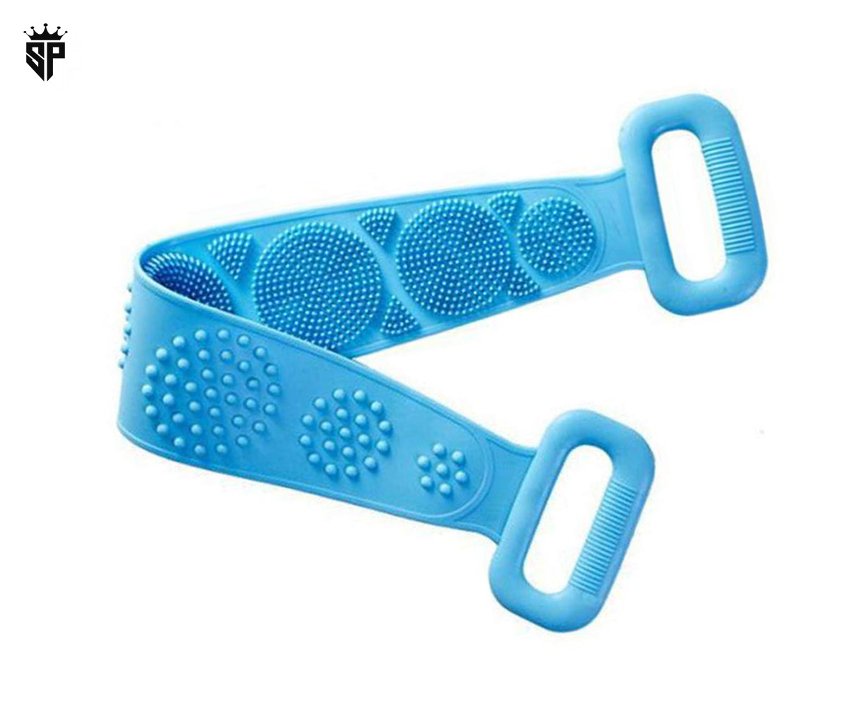 SP High Quality Back Cleaning Shower Strap, Silicone Back Scrubber Soft ...