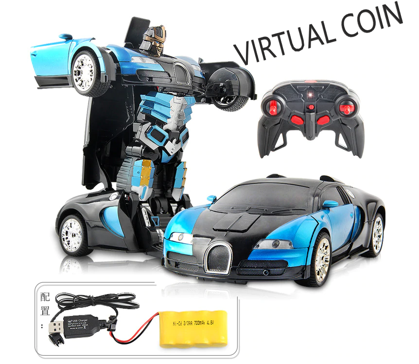 Rechargeable Robot Remote Control RC Car Transformation Robot Car Kids ...