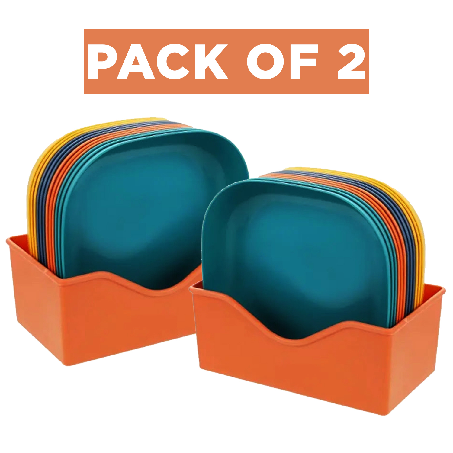 [PACK OF 2] Korean Spit Bone Household Food Plastic Spit Bone Plate ...