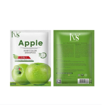 Apple Hair Color 72 Natural Black Ammonnia Free Sachet Packing 10 × ...