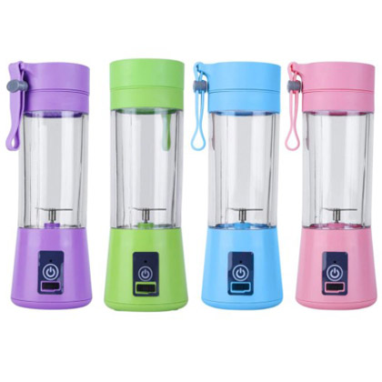 "USB-rechargeable Juicer Blender with 6 Blades - Portable 380ml Mini ...