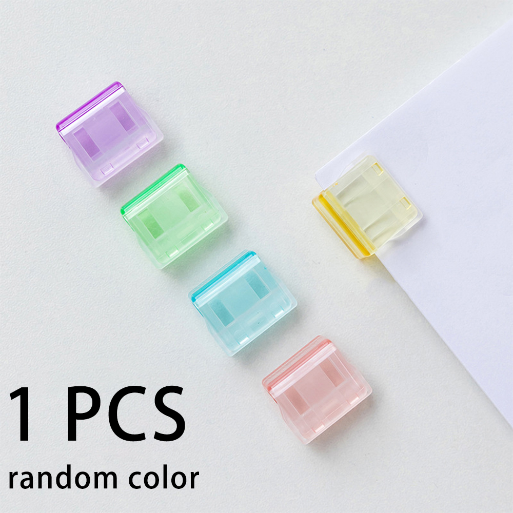 1/10/20Pcs Staples Paperclip Mini Color Paper Clip Candy Transparent ...