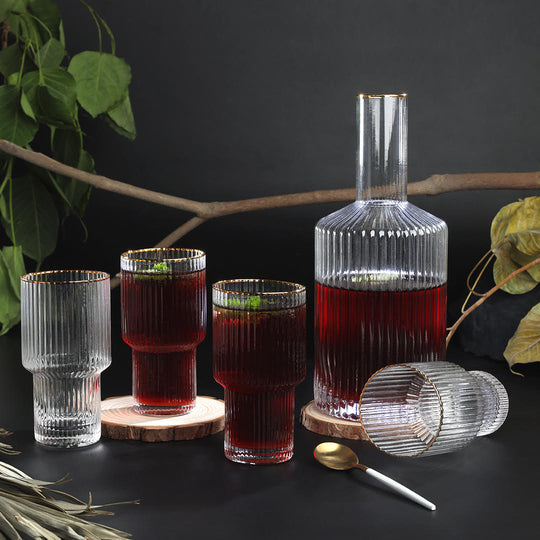 Jug and Glass Water Sets of 5- Drinkware Fancy water Set - Vertical ...
