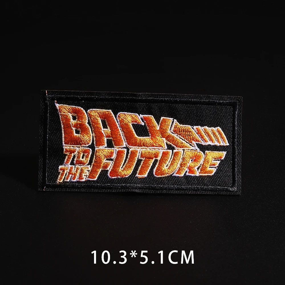Back To The Future Movie Embroidered Patches for Clothing Iron ...
