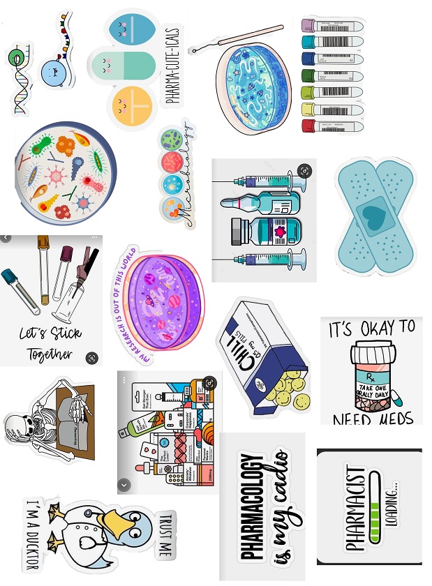 doctor medical staff stickers for mobile laptop bag etc | Daraz.pk