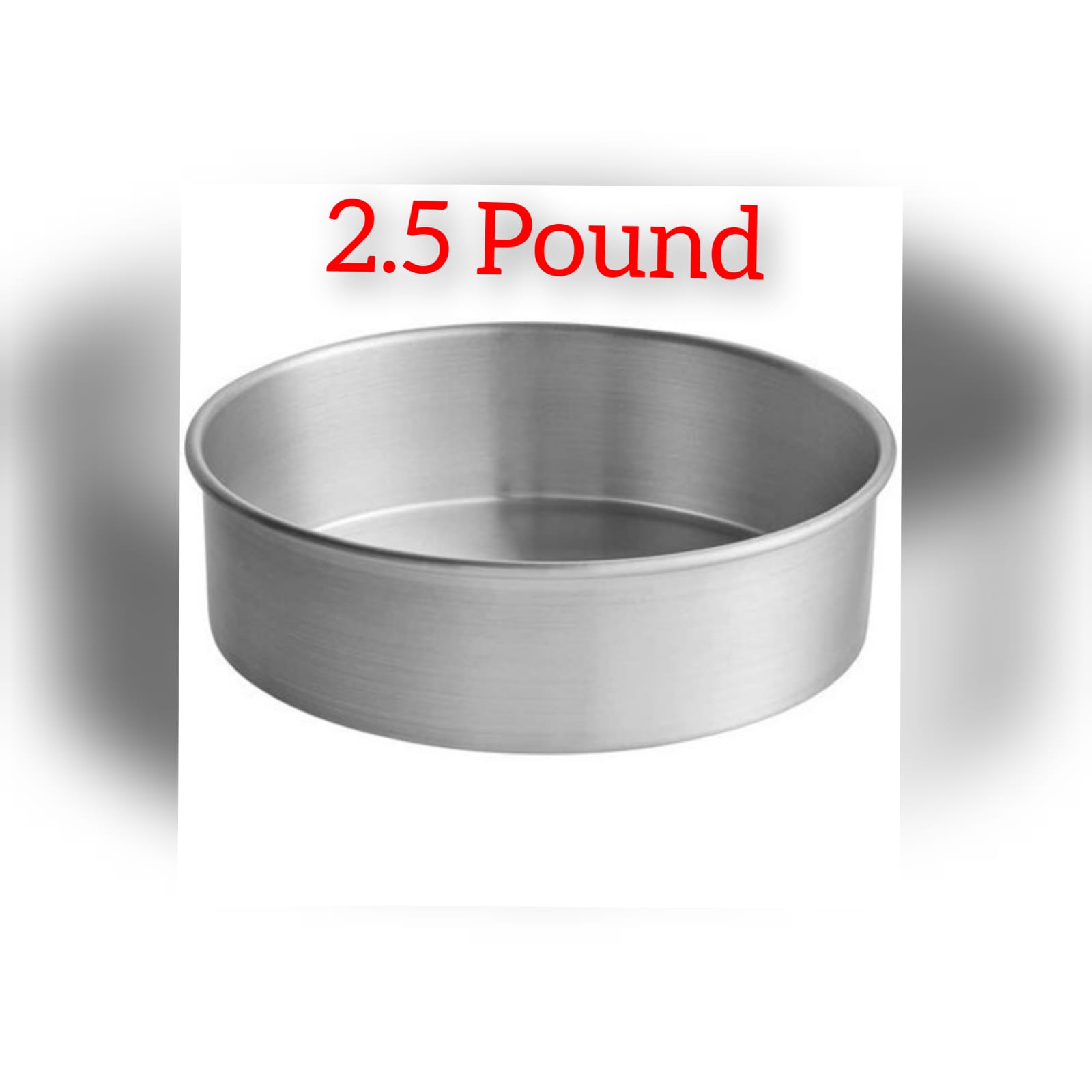 cakepan - 3 pieces silver Cakepan - round shape - easy to bake cake ...
