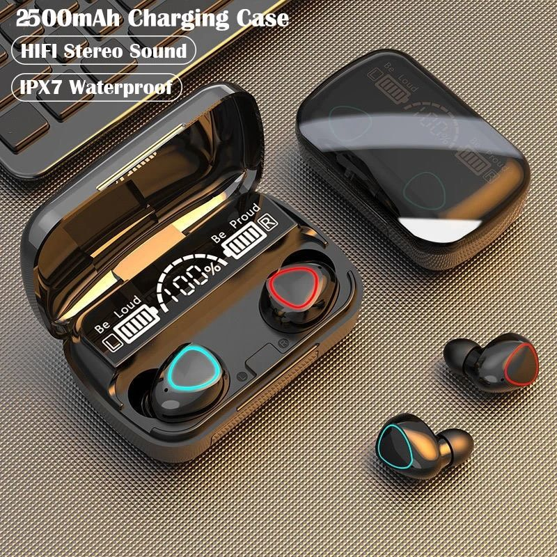 Original M10 & M90 TWS i12 Double Wireless Airpods tws Bluetooth Hand Free with Power Bank Pod ...