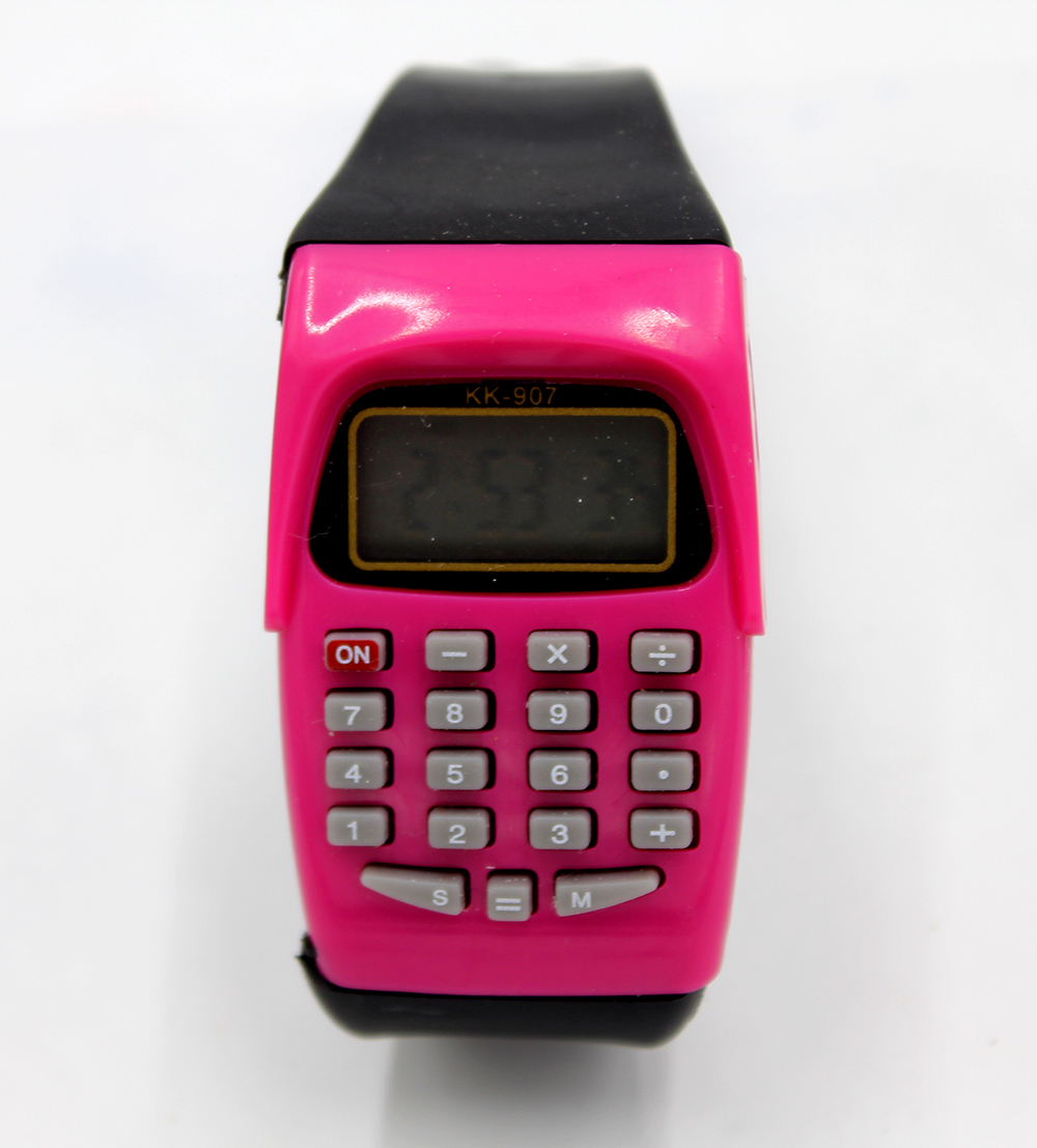 Wrist Watch Digital Calculator Watch for children pink | Daraz.pk