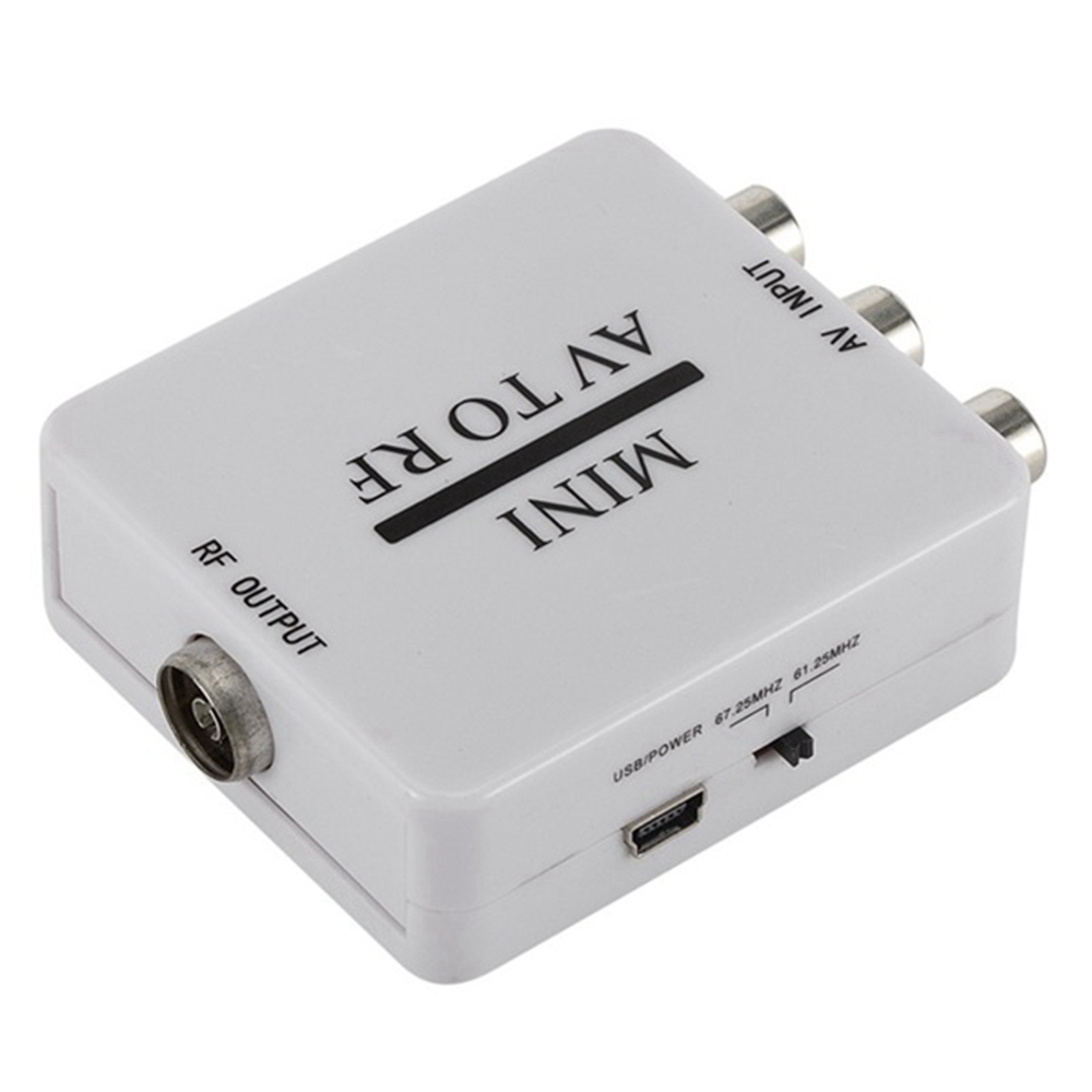 RCA / A / V Composite Video Cable to RF / Coaxial / Coaxial Converter ...