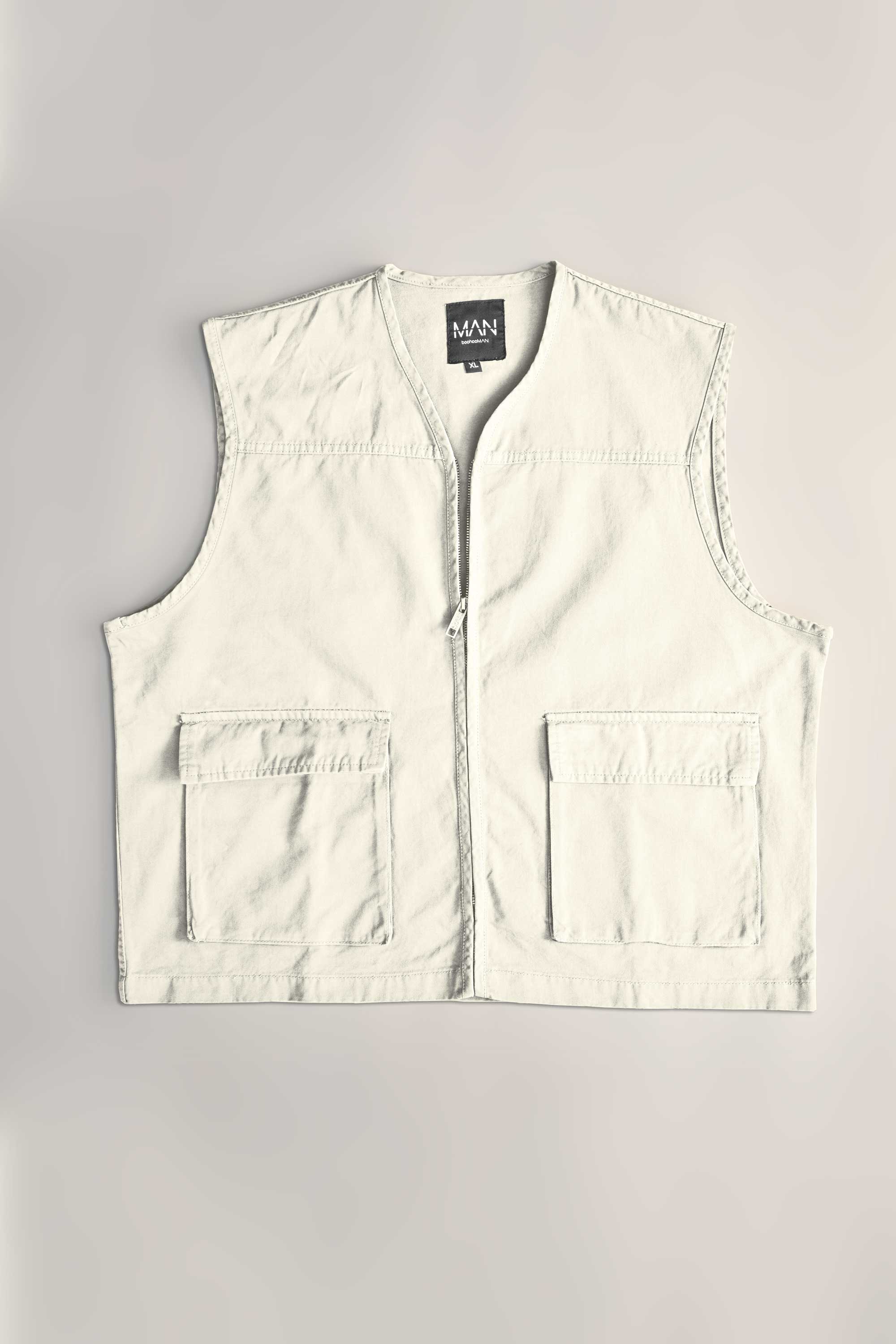 ELO - BM Men's Sleeveless Twill Patch Pocket Utility Vest For Men ...