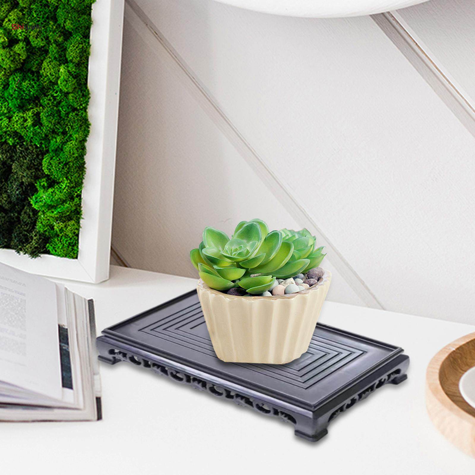 Fishbowl Stand Buddha Sculpture Display Stand for Corridor Desktop ...