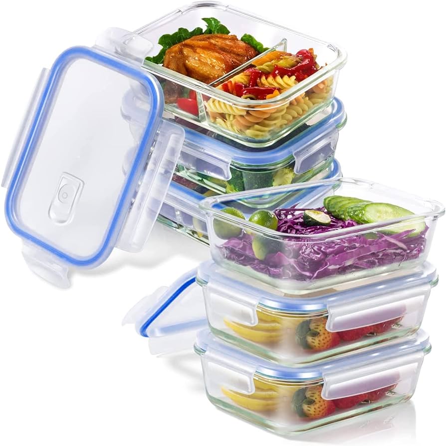 badgeFast Forward Premium Plastic Food Containers Set - 3 Containers ...