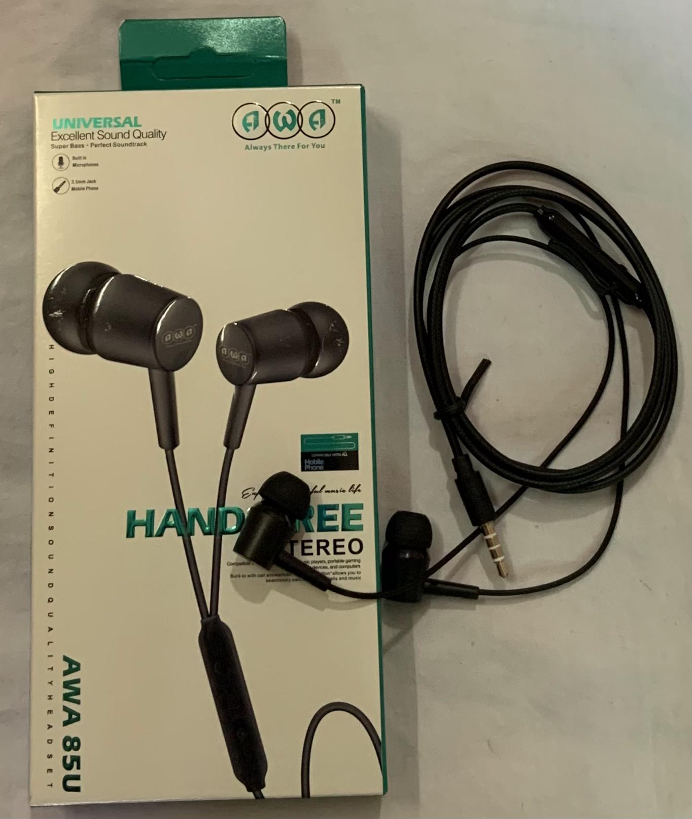 Handfree Bass Sound AWA 85U in Low Price Earphones Best Quality | Daraz.pk