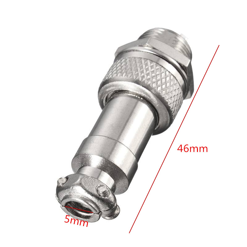 Powerful tool 1pcs GX12 2 Pin Male & Female 12mm Wire Panel Connector ...