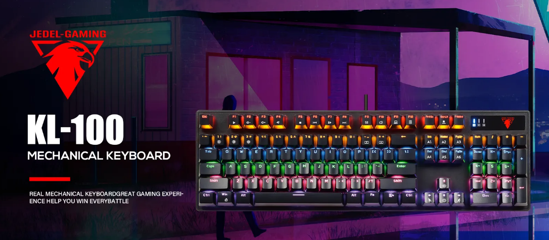 JEDEL KL100 Gaming Mechanical RGB Backlight Wired Keyboard | Daraz.pk