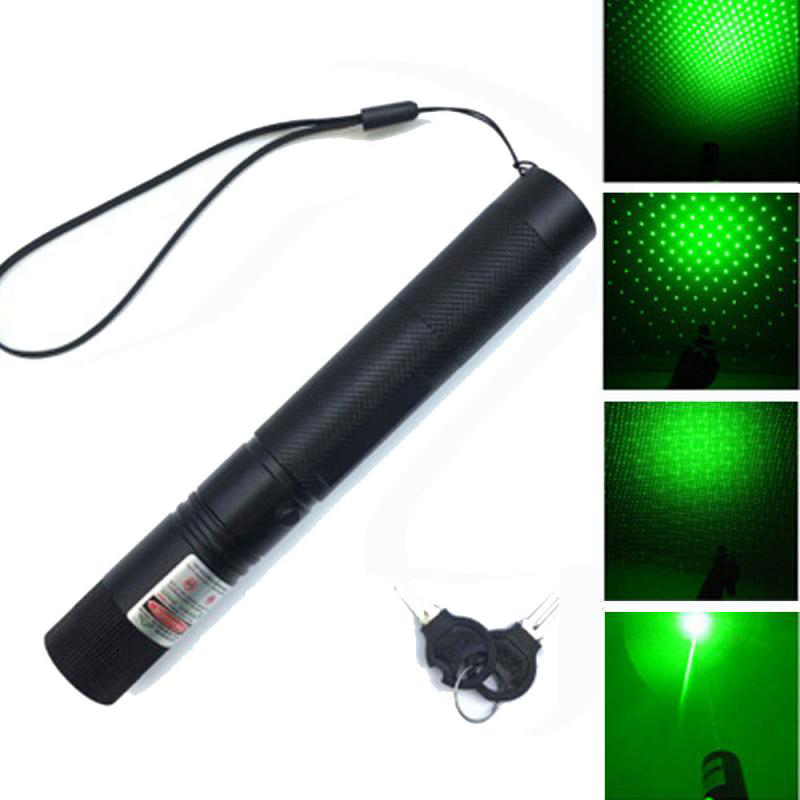 Green Laser Pointer 303 High Power Star Laser Light with 18650 Battery and Battery Charger ...