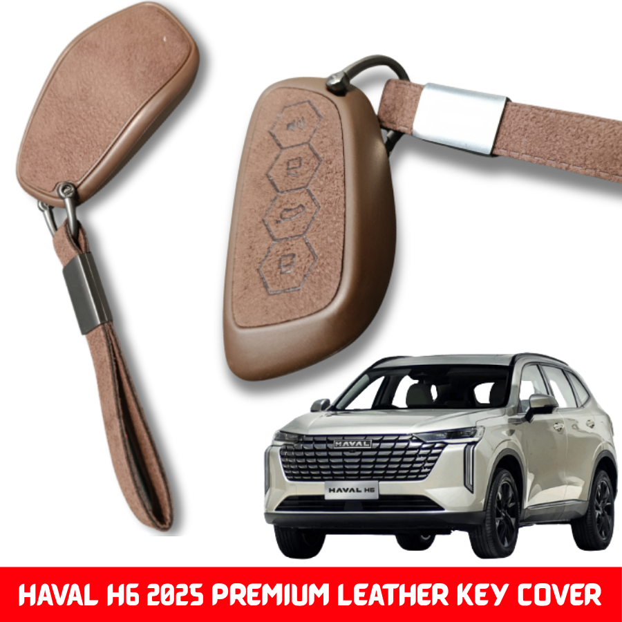 Haval H6 2025 (Facelift) Premium Quality Leather Key Cover Brown Color ...