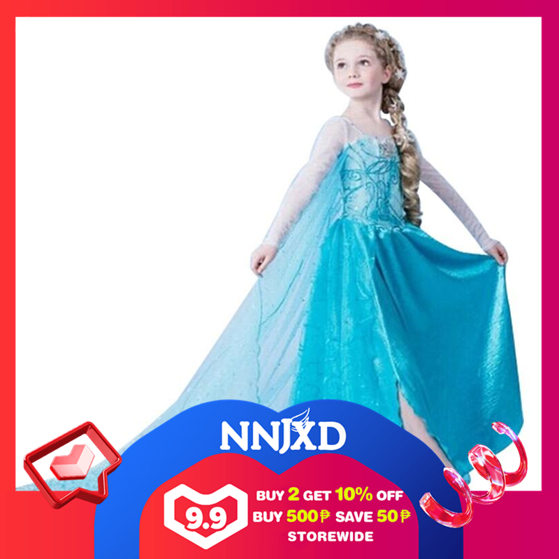 OIMG Cheap Price Elsa Frozen Dress Tulle Kids Dress Long Dress Children ...