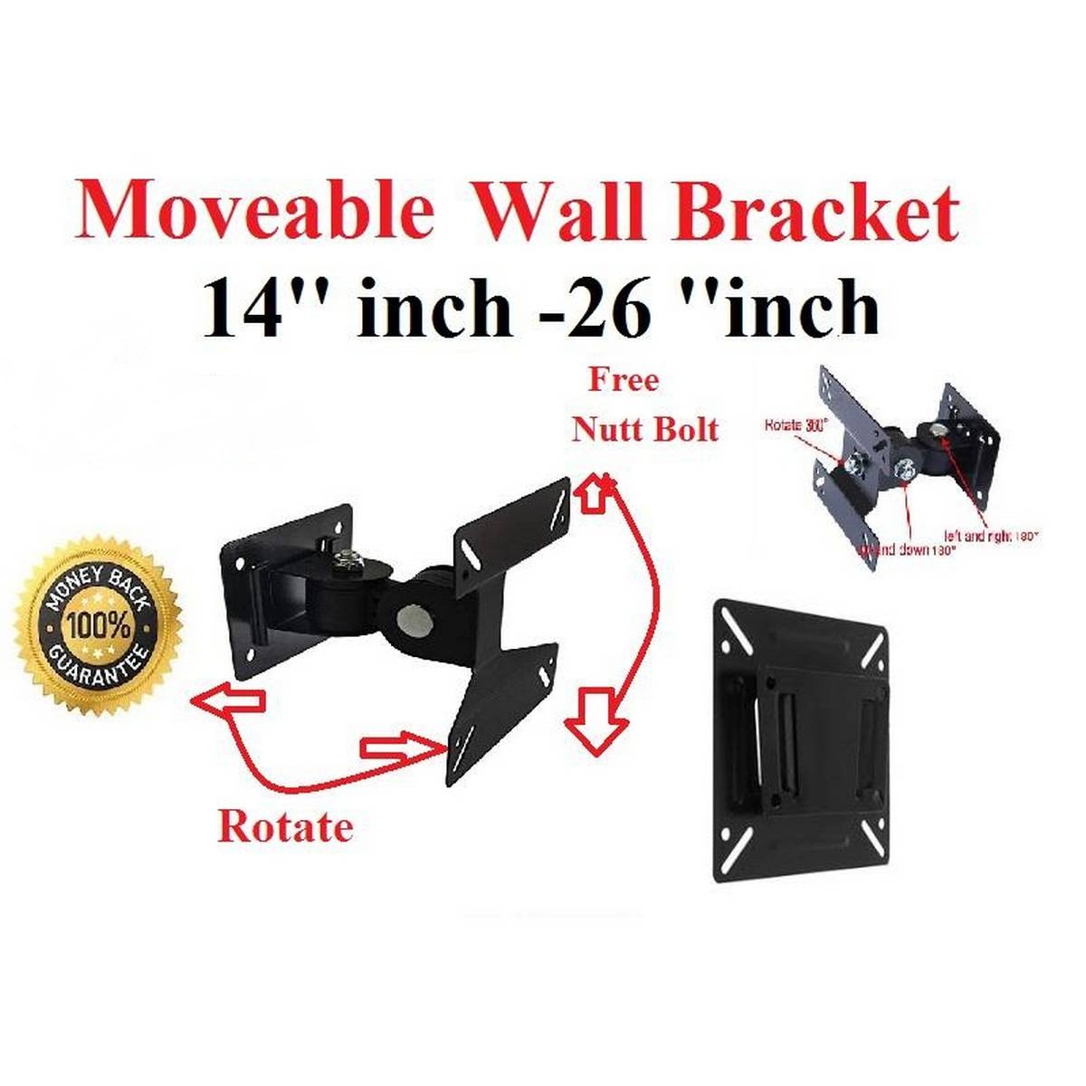LCD Stand Wall Mount LED Bracket Wall Bracket Tilt Swivel TV Bracket ...