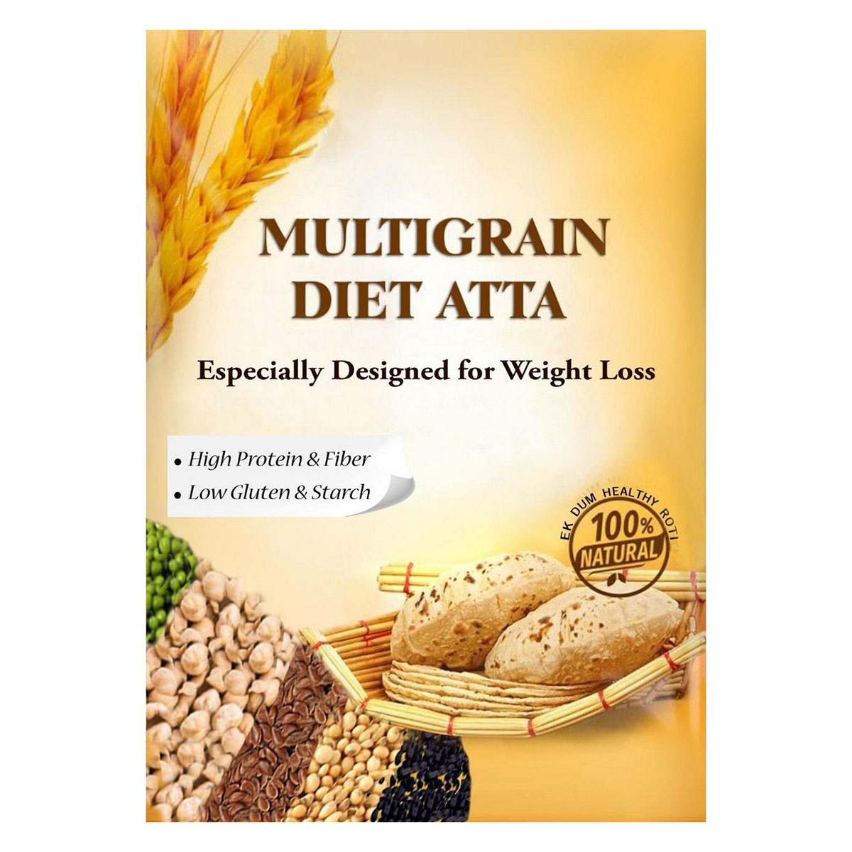 Multigrain Diet Atta | Multigrain Flour | Multigrain Atta | Sugar ...